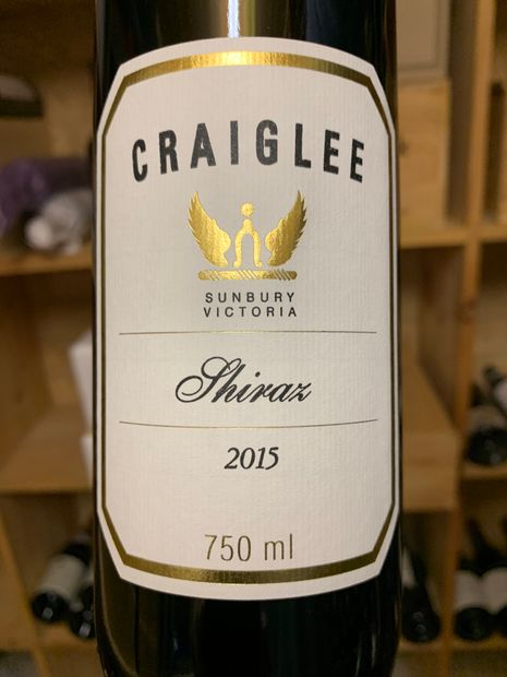 2015 Craiglee Shiraz, Australia, Victoria, Port Phillip, Sunbury ...