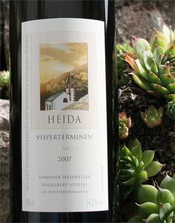 2007 Terbiner Weinkeller Engelbert Stoffel Heida, Switzerland, Valais ...