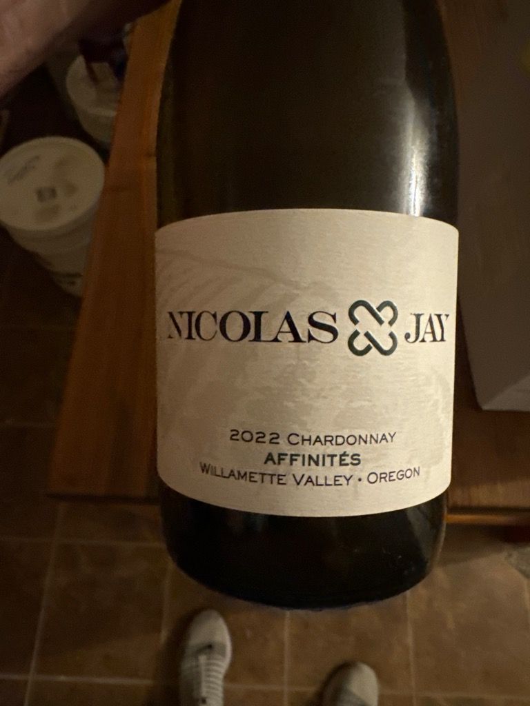 2022 Domaine Nicolas-Jay Chardonnay Affinites, USA, Oregon, Willamette ...