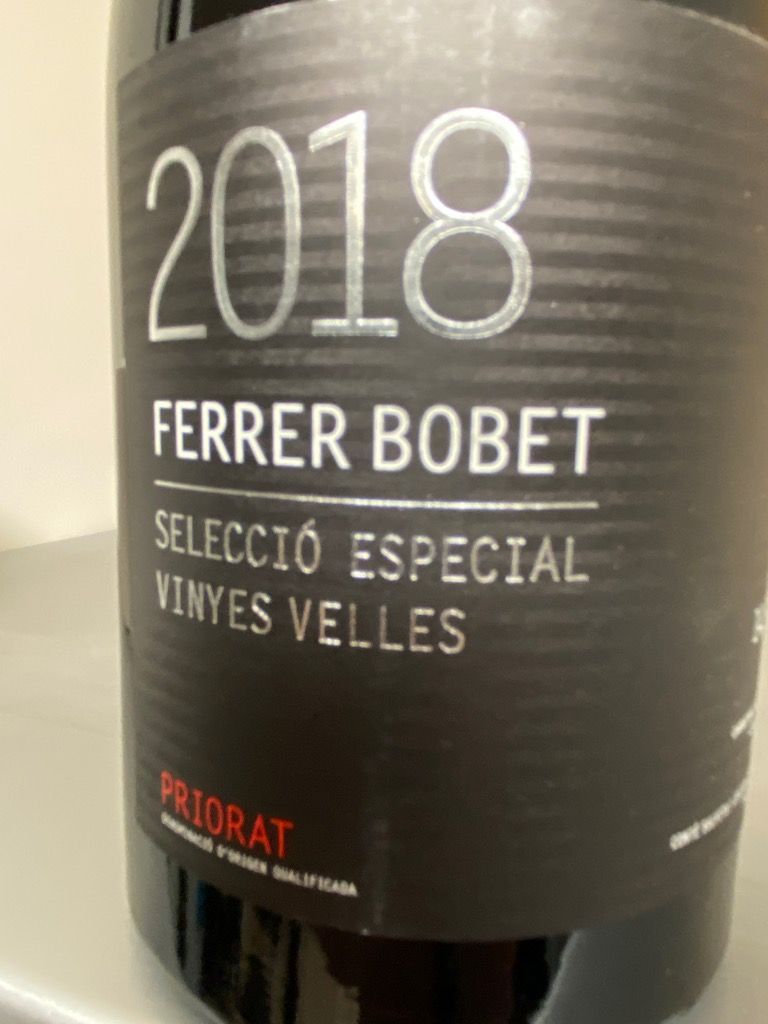 2018 Ferrer Bobet Priorat Selecció Especial Vinyes Velles, Spain ...