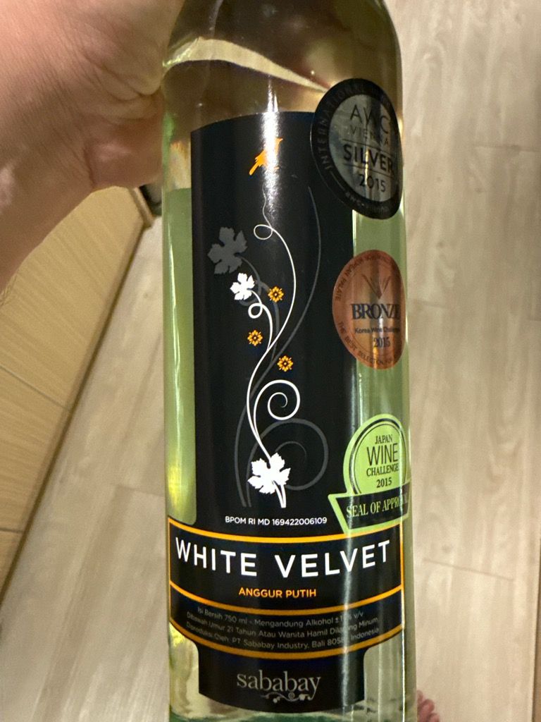 NV Sababay Winery White Velvet, Indonesia, Bali - CellarTracker