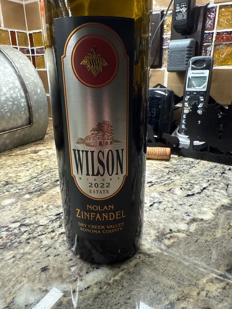 2022 Wilson Winery Zinfandel Estate Nolan Vineyard, USA, California, Sonoma County, Dry Creek ...