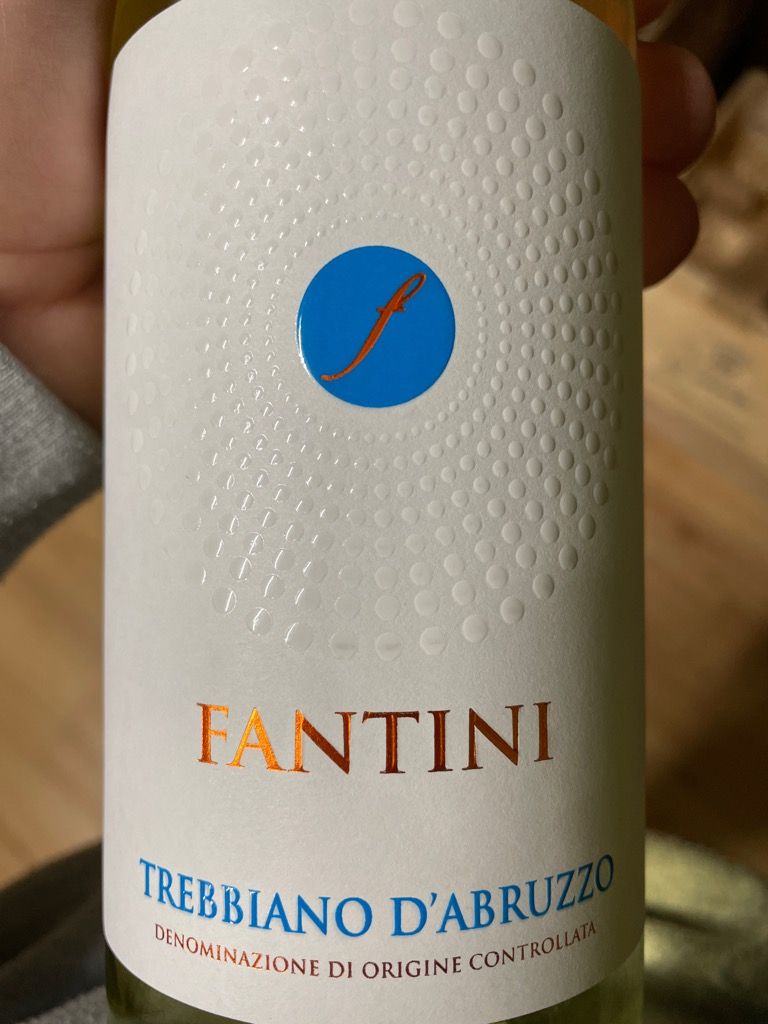 2021 Fantini Trebbiano d'Abruzzo, Italy, Abruzzi, Trebbiano d'Abruzzo ...
