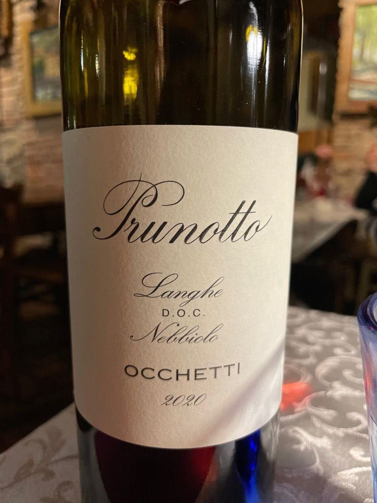 2020 Prunotto Langhe Nebbiolo Occhetti, Italy, Piedmont, Langhe, Langhe ...