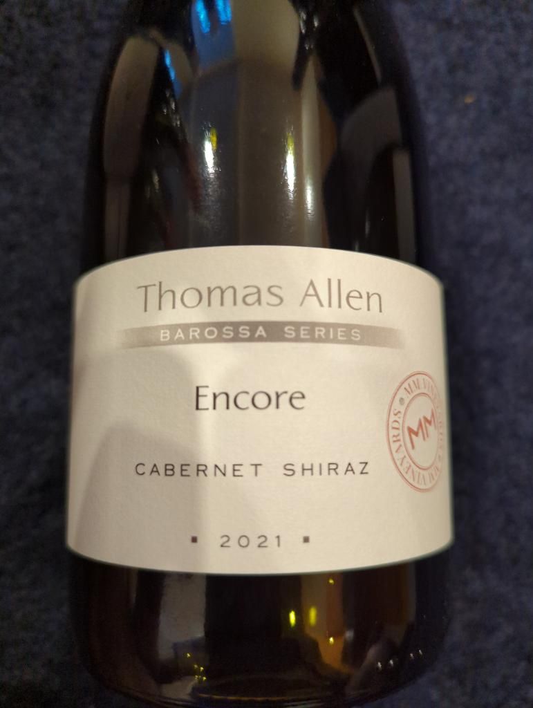 2021 Thomas Allen Encore Barossa Series Cabernet Shiraz, Australia, South Australia, Barossa ...