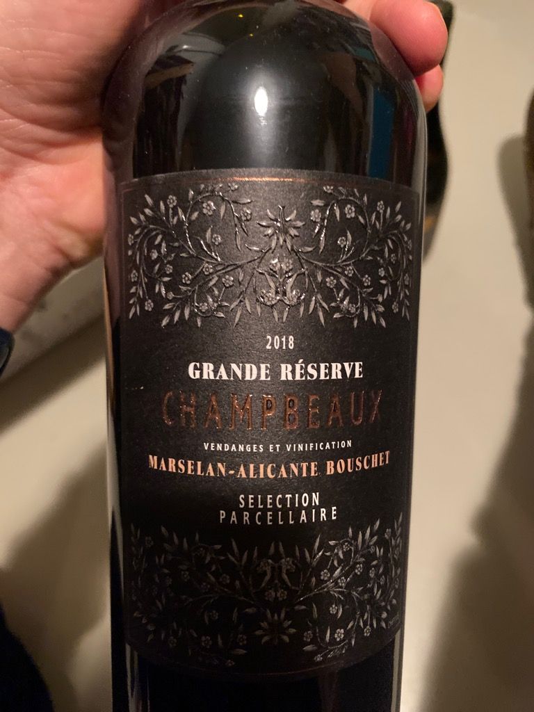 2018 Champbeaux Marselan Grande Réserve, France, Languedoc Roussillon ...