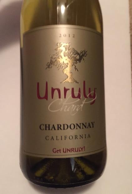 2012 Unruly Wine Cellars Chardonnay, USA, California - CellarTracker