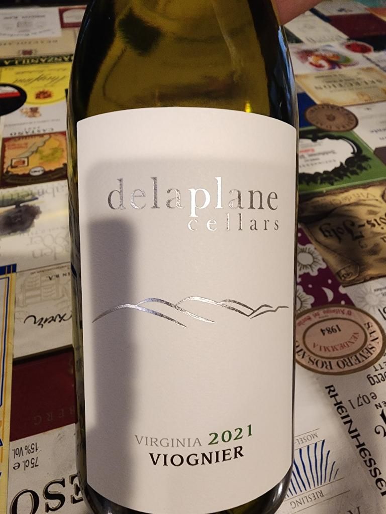 2022 Delaplane Cellars Viognier, USA, Virginia, Northern Virginia ...