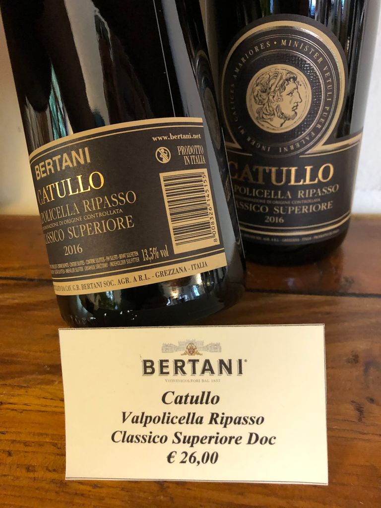 2016 Bertani Ripasso della Valpolicella Classico Superiore Catullo ...