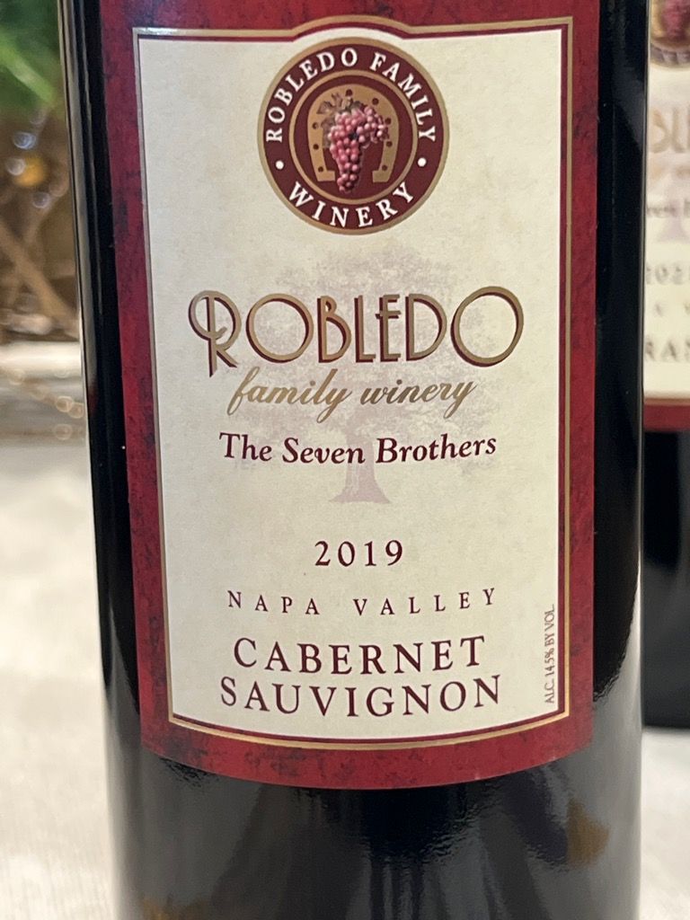 2019 Robledo Family Winery Cabernet Sauvignon The Seven Brothers, USA ...