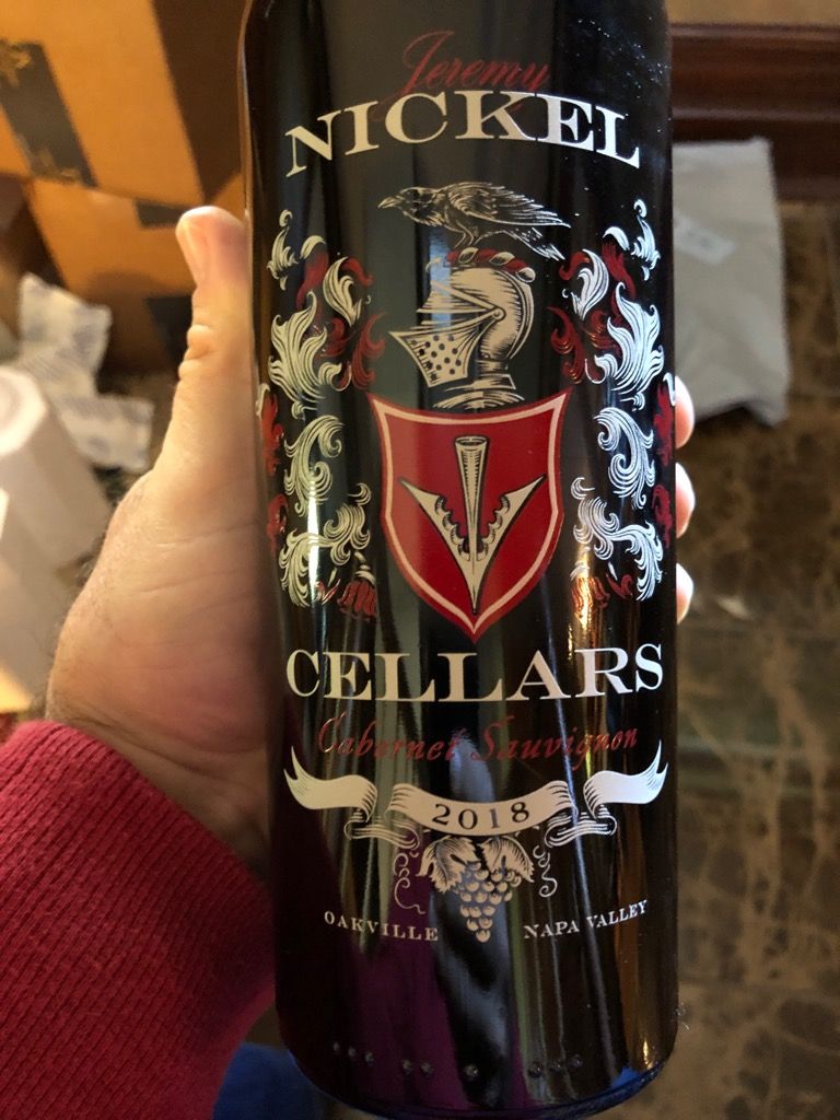 2018 Jeremy Nickel Cabernet Sauvignon, USA, California, Napa Valley ...