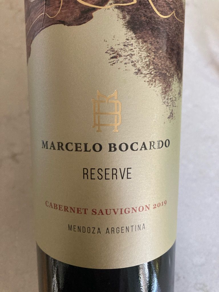 2023 Marcelo Bocardo Cabernet Sauvignon Reserve, Argentina, Mendoza ...