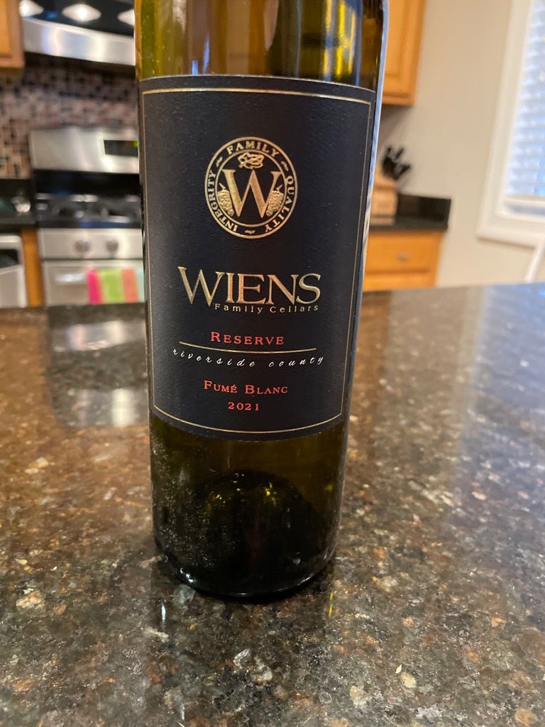 2021 Wiens Family Cellars Fumé Blanc Reserve, USA, California, South ...