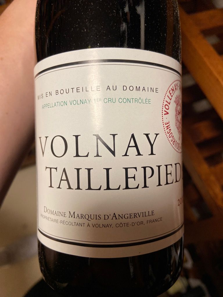 2010 Domaine Marquis d'Angerville Volnay 1er Cru Taillepieds, France ...