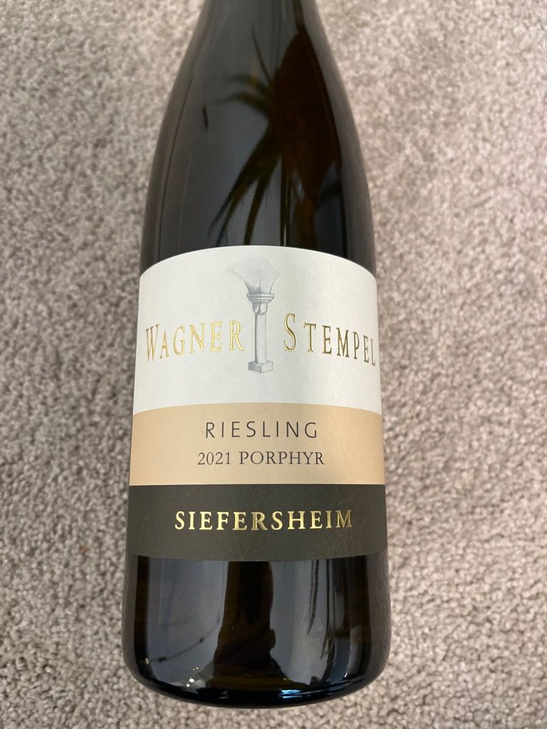2021 Wagner-Stempel Siefersheimer Riesling Vom Porphyr Trocken, Germany, Rheinhessen - CellarTracker