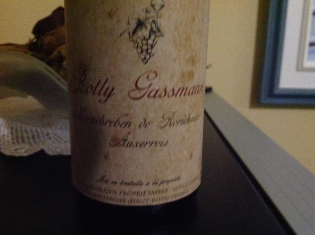 2009 Rolly Gassmann Auxerrois Blanc Moenchreben, France, Alsace ...