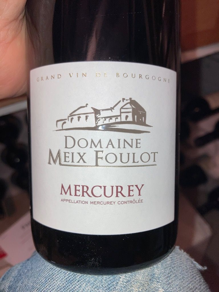 2017 Domaine du Meix-Foulot Mercurey, France, Burgundy, Côte ...