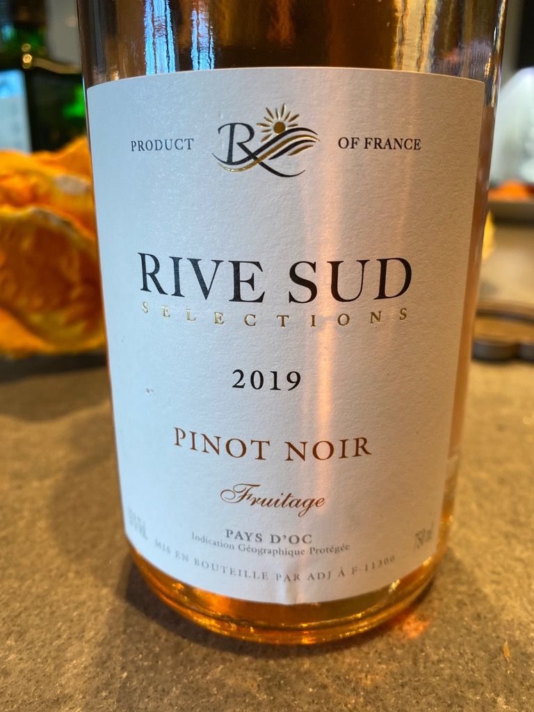 2018 Rive Sud Pinot Noir Rosé, France, Languedoc Roussillon, Vin de ...