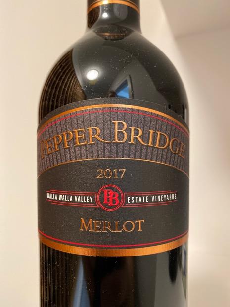 2017 Pepper Bridge Merlot, USA, Washington, Columbia Valley, Walla ...