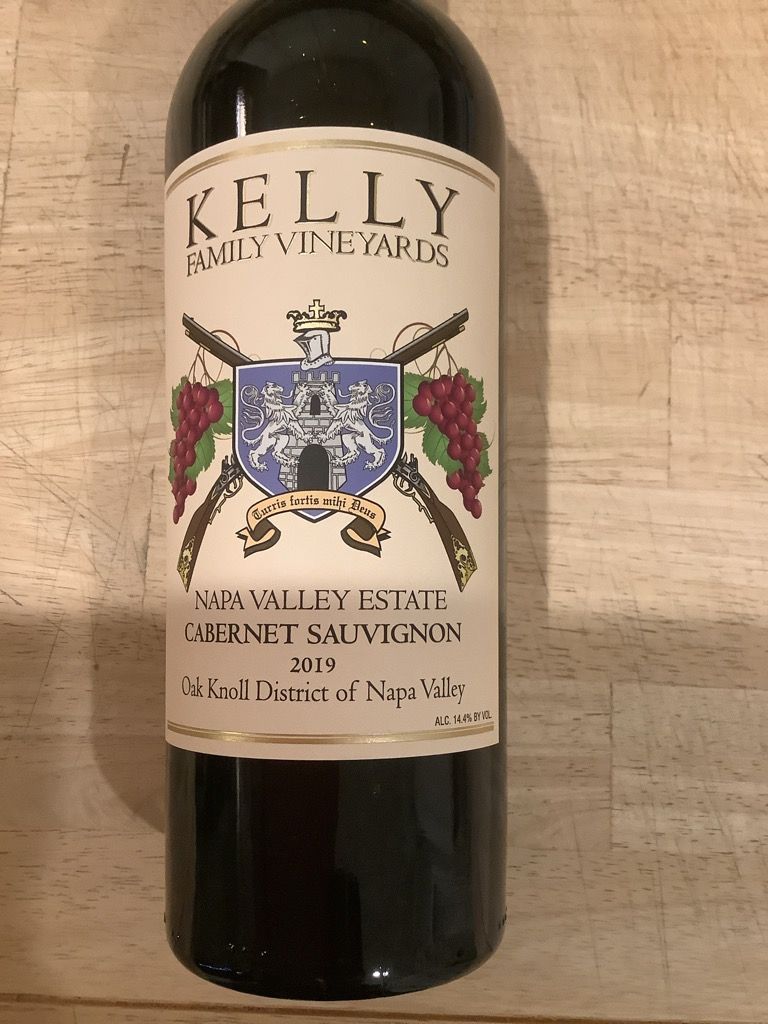 2019 Kelly Family Cabernet Sauvignon Oak Knoll District, USA ...