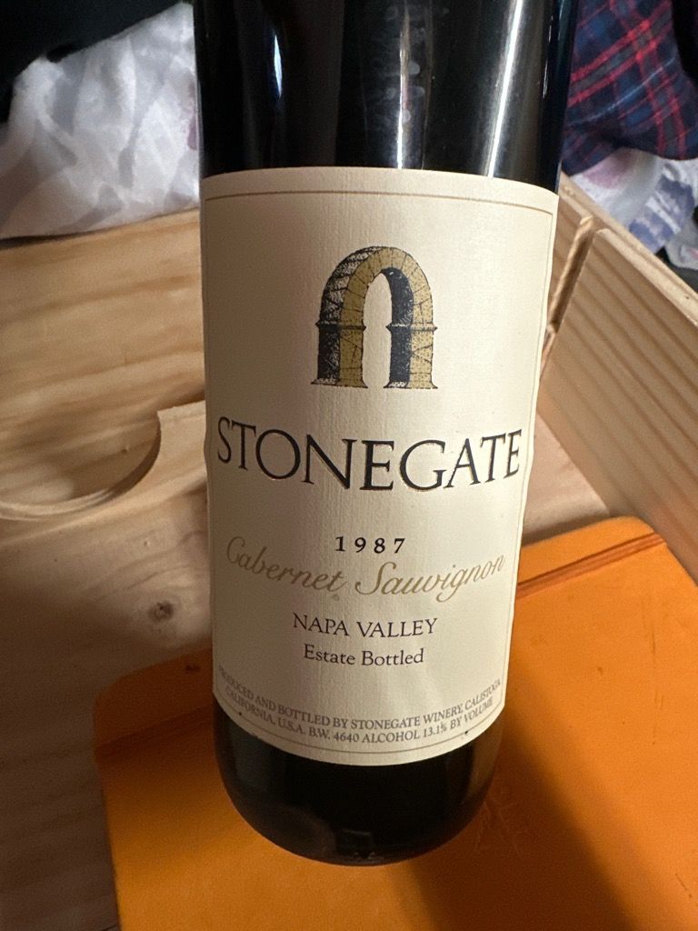 1995 Stonegate Cabernet Sauvignon Steiner Vineyard, USA, California ...