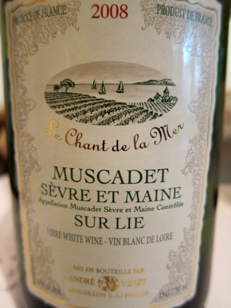 2007 André Vinet Muscadet de Sèvre-et-Maine sur lie Le Chant de la Mer ...
