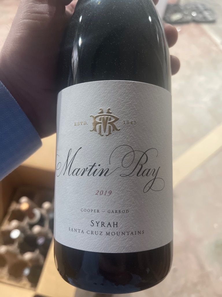 2020 Martin Ray Syrah Cooper Garrod, USA, California, Santa Cruz ...