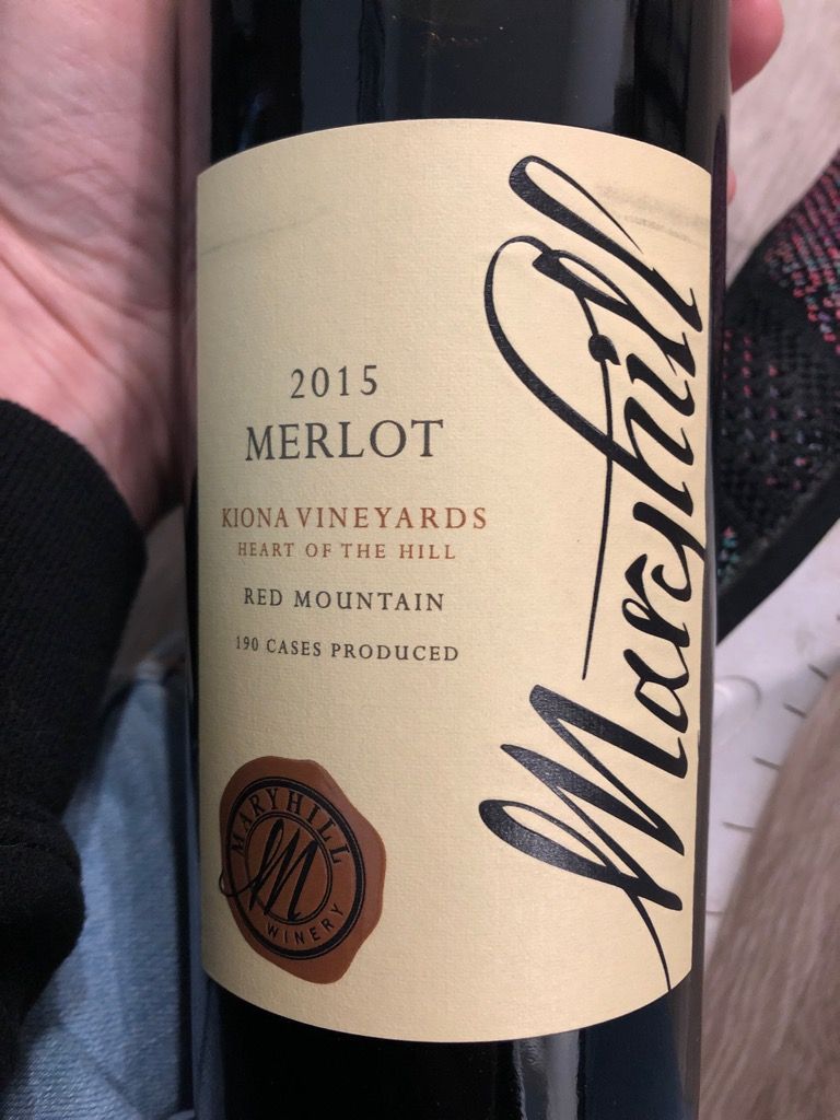 2016 Maryhill Merlot Kiona Vineyard, USA, Washington, Columbia Valley ...