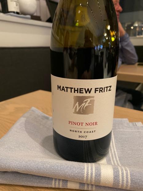 2016 Matthew Fritz Pinot Noir, USA, California, Napa / Sonoma, Carneros ...