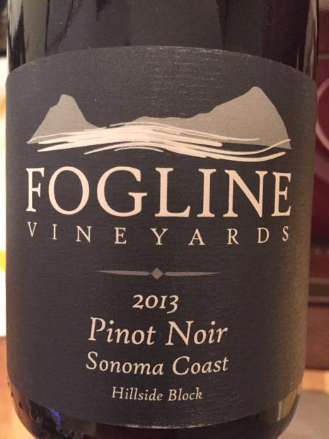 2013 Fogline Vineyards Pinot Noir Hillside Block (Estate), USA ...
