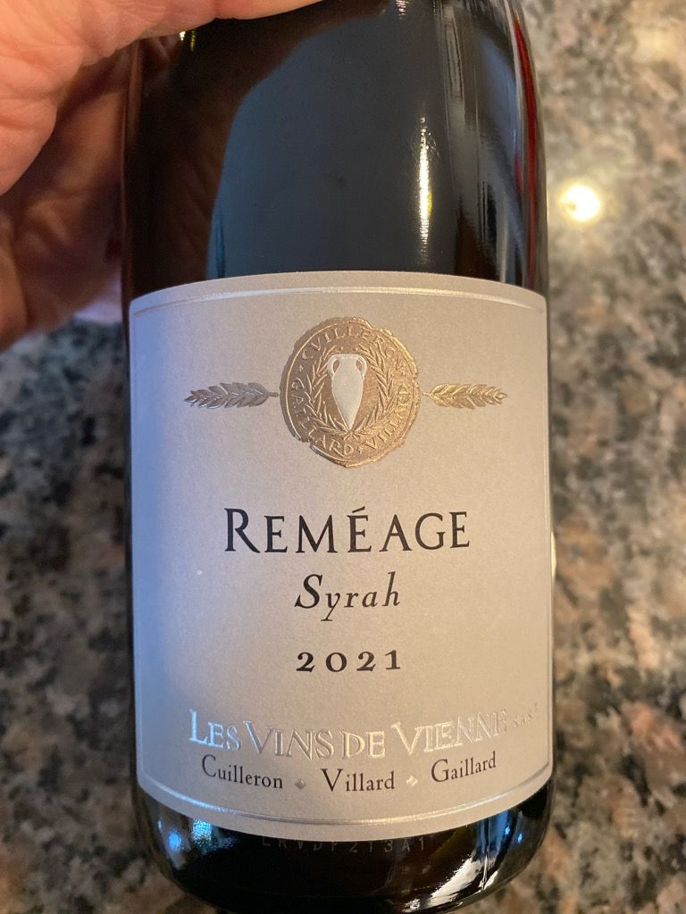 2019 Les Vins de Vienne Syrah Reméage, France, Vin de France ...