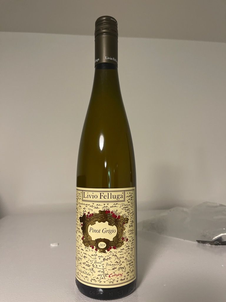 2019 Livio Felluga Collio Pinot Grigio Mongris, Italy, Friuli-Venezia ...
