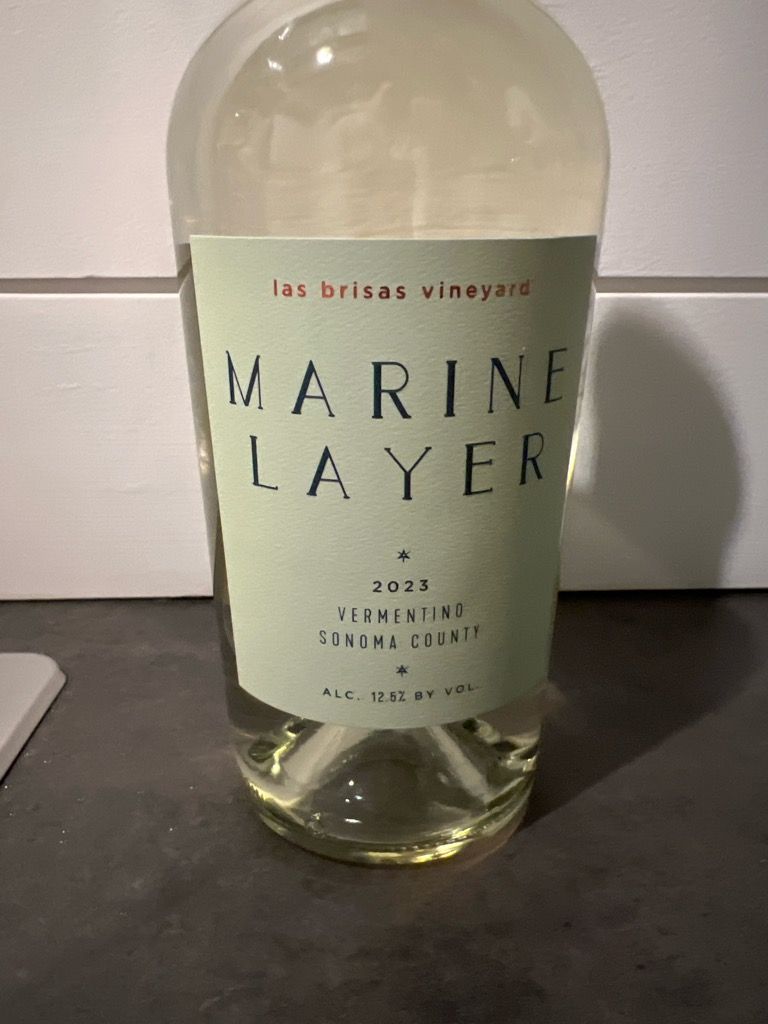 2023 Marine Layer Vermentino Las Brisas Vineyard, USA, California ...