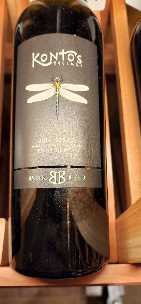 2016 Kontos Cellars Dorsey Baker Blend, USA, Washington, Columbia ...