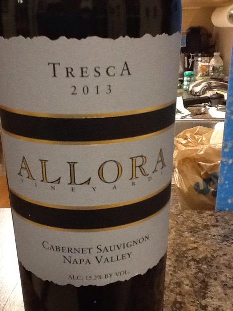 2013 Allora Vineyards Cabernet Sauvignon Tresca, USA, California, Napa ...