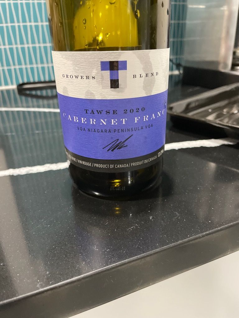 2020 Tawse Cabernet Franc, Canada, Ontario, Niagara Peninsula, Lincoln ...