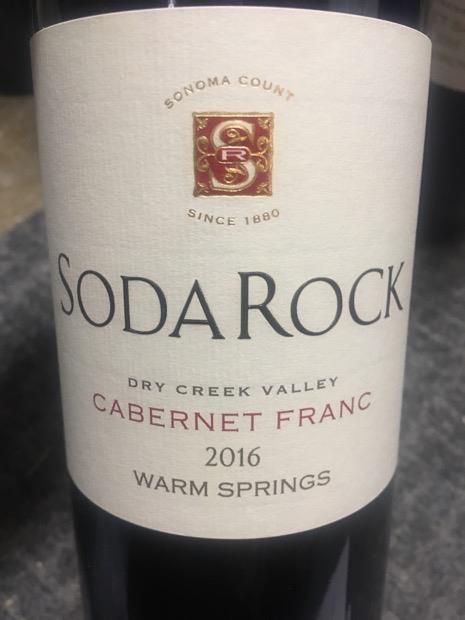 2016 Soda Rock Winery Cabernet Franc Reserve Warm Springs Ranch, USA ...