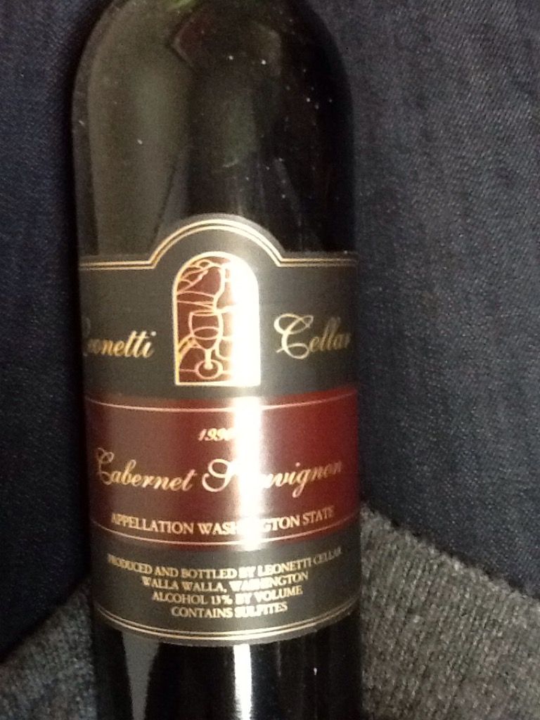 1990 Leonetti Cellar Cabernet Sauvignon Washington, USA, Washington ...