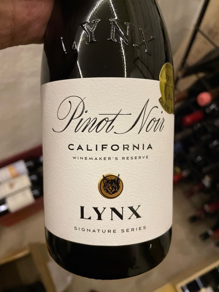 2022 House of Big Wines Pinot Noir Winemaker's Reserve Lynx of California, USA, California ...