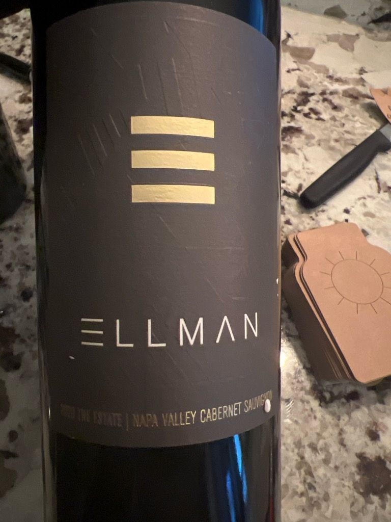 2020 Ellman Family Vineyards Cabernet Sauvignon Estate, USA, California ...