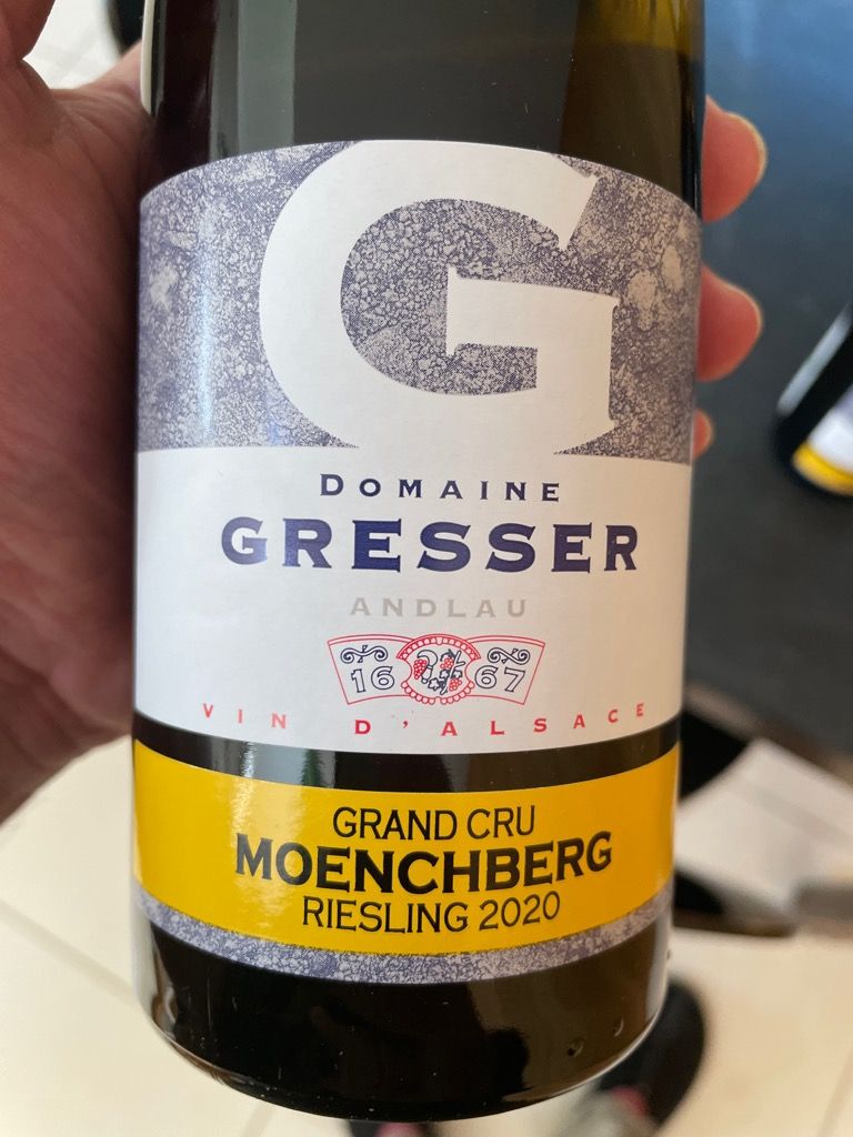 2020 Domaine Gresser Riesling Moenchberg, France, Alsace, Alsace Grand ...