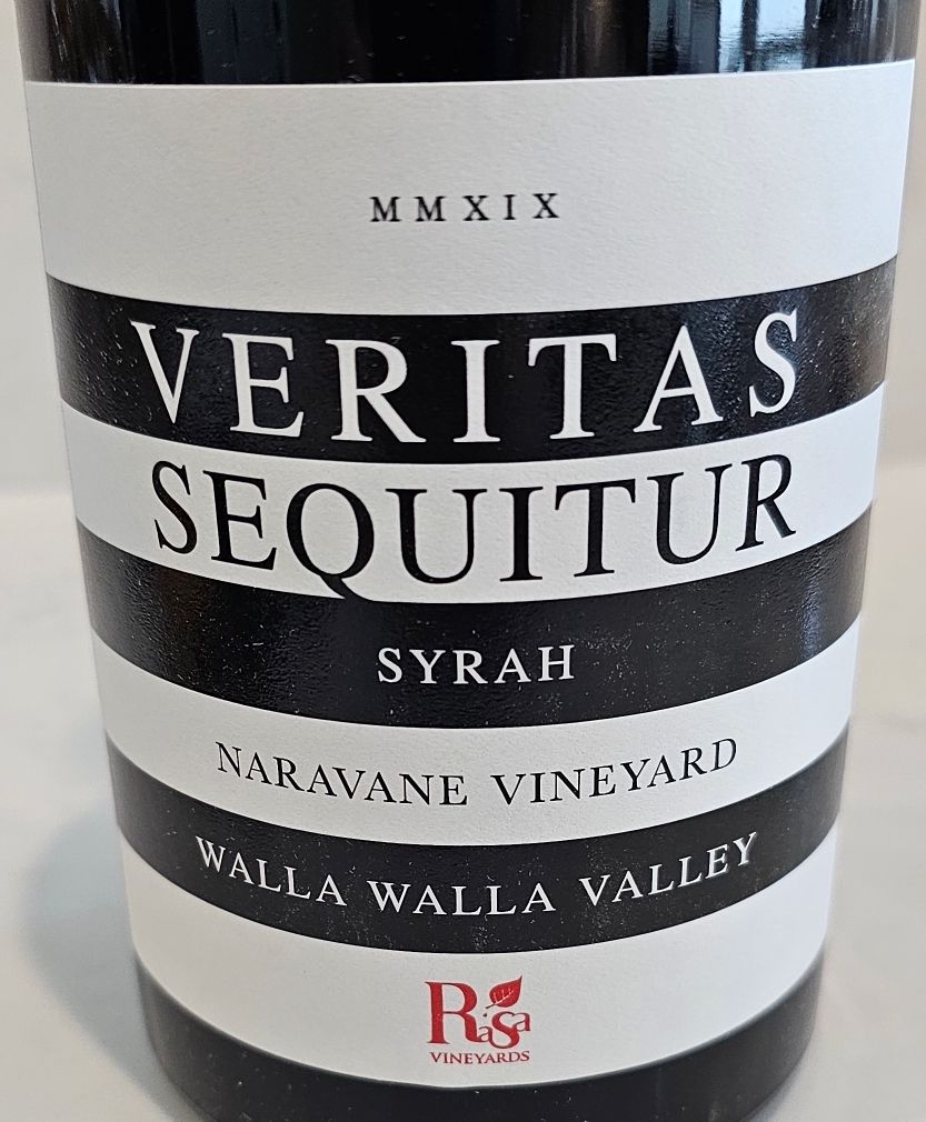 2019 Rasa Vineyards Syrah Veritas Sequitur Naravane Vineyard, USA ...