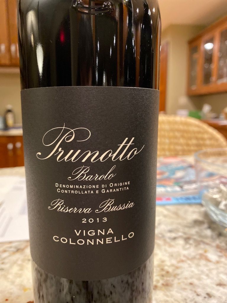 2012 Prunotto Barolo Riserva Bussia, Italy, Piedmont, Langhe, Barolo ...