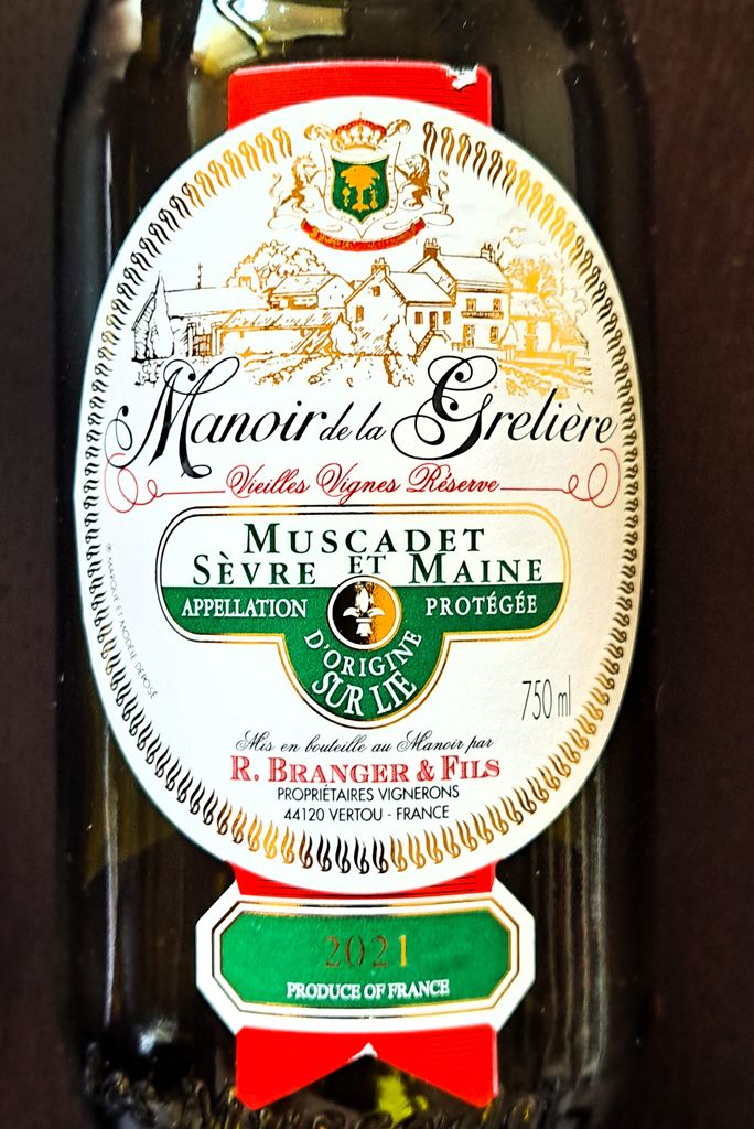 2021 Manoir de la Greliere Muscadet de Sèvre-et-Maine Vieilles Vignes ...