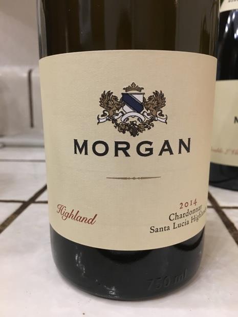 2014 Morgan Chardonnay Highland Santa Lucia Highlands, USA, California ...