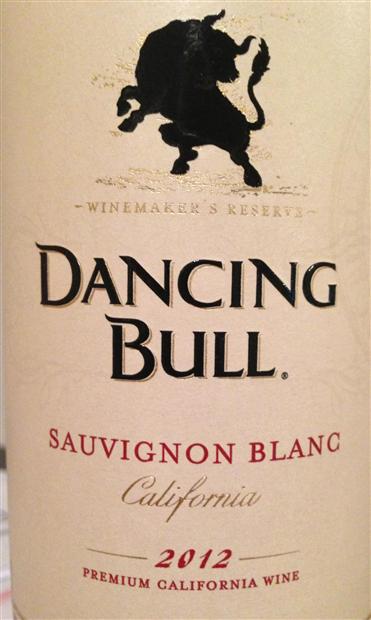 2012 Dancing Bull Sauvignon Blanc Dancing Bull - Winemaker's Reserve ...
