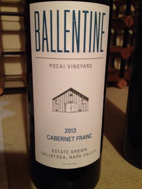 2013 Ballentine Vineyards Cabernet Franc Pocai Vineyard, USA ...