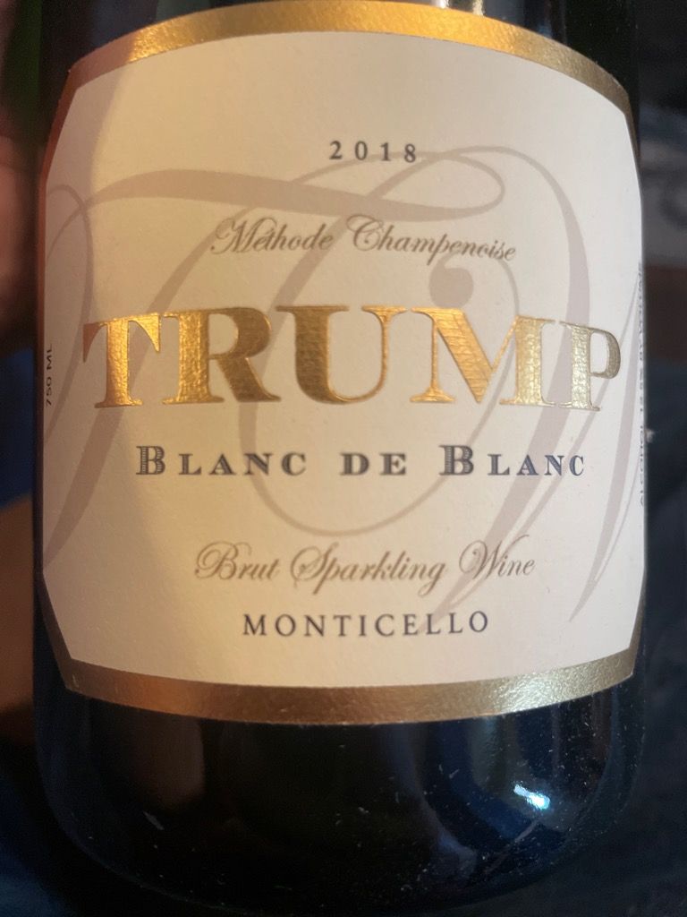 2018 Trump Winery Blanc de Blancs, USA, Virginia, Central Virginia ...
