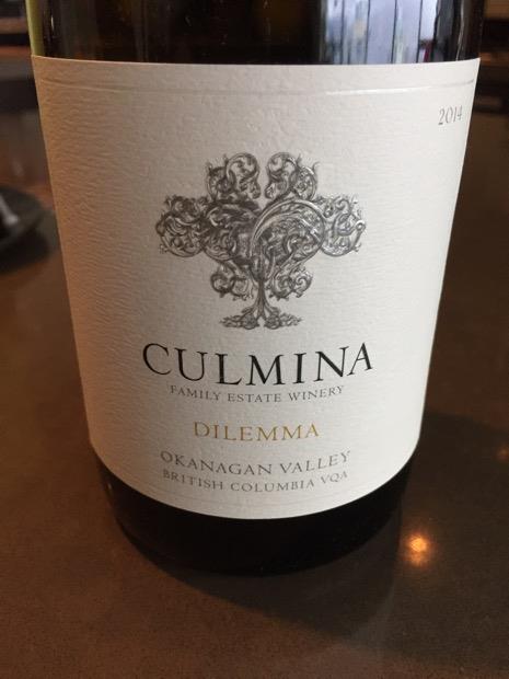 2014 Culmina Family Estate Winery Dilemma, Canada, British Columbia ...