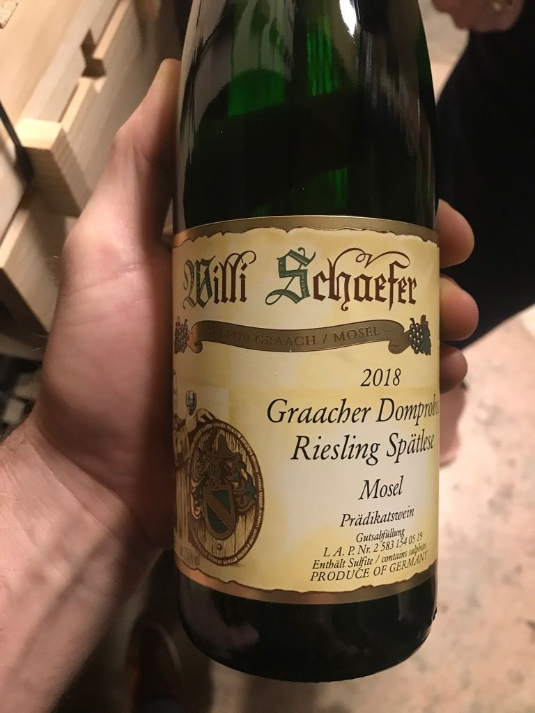2018 Willi Schaefer Graacher Domprobst Riesling Spätlese #5, Germany ...